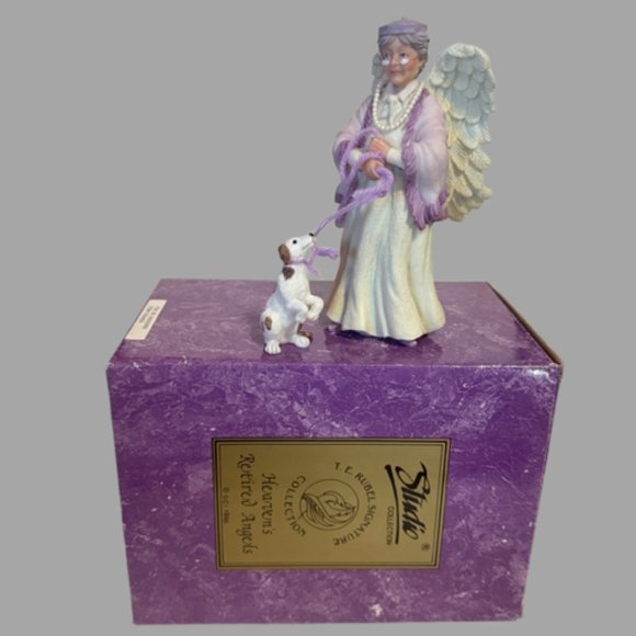 Enesco | Holiday | Vintage Heavens Retired Angel Figurine Rubel Studio ...